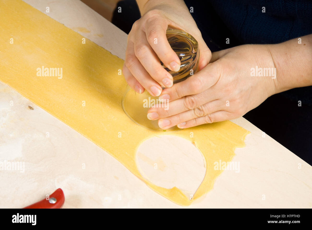 making pasta at home Stock Photo - Alamy