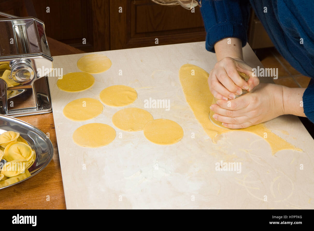 making pasta at home Stock Photo - Alamy