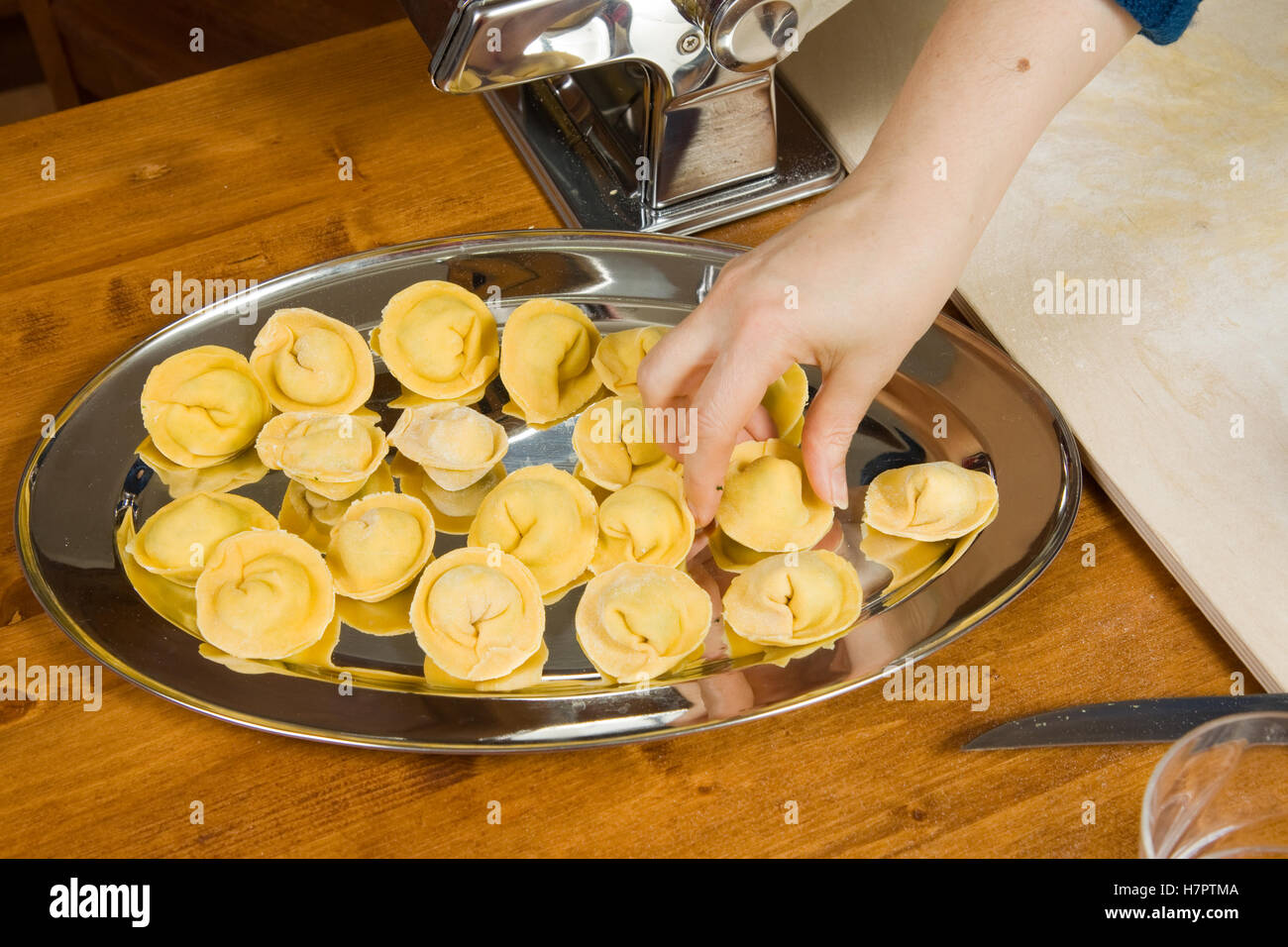 making pasta at home Stock Photo - Alamy