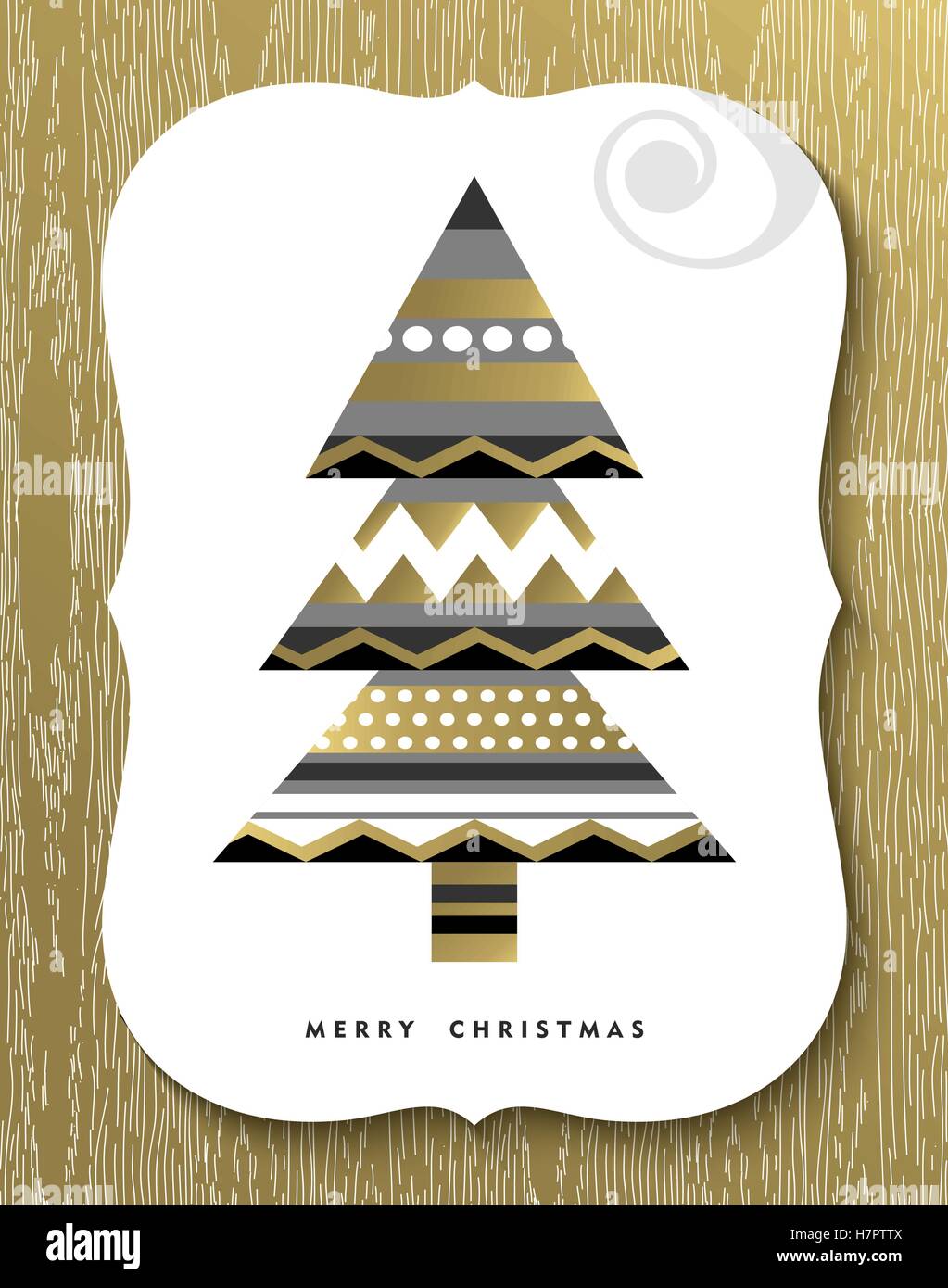 Geometric christmas tree Stock Vector Images - Alamy