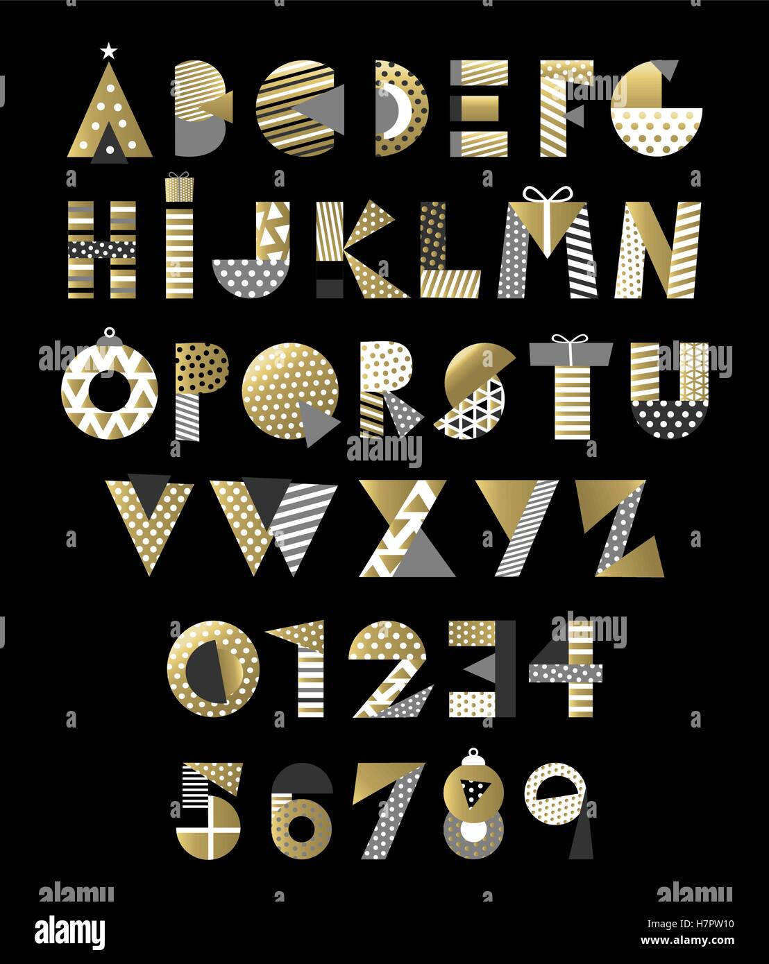 Christmas alphabet hi-res stock photography and images - Alamy