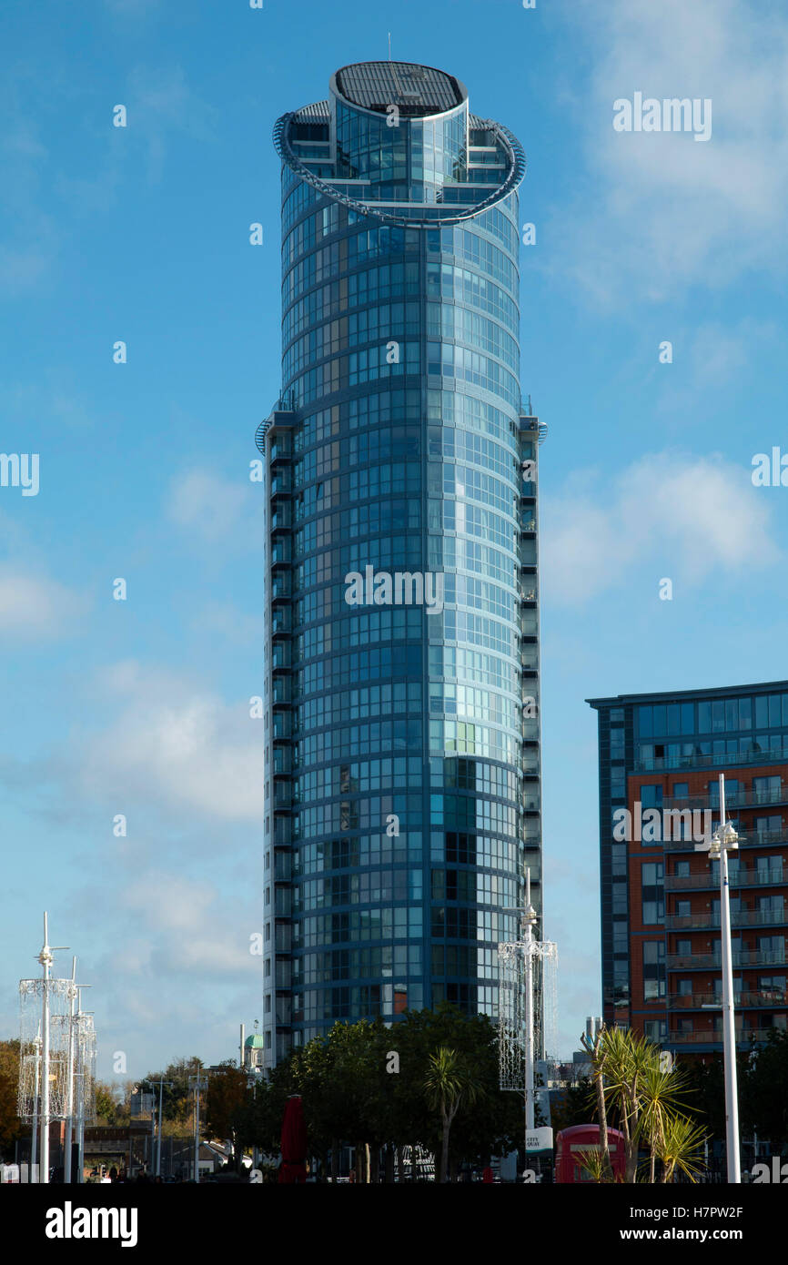 Gunwharf tower hi-res stock photography and images - Alamy