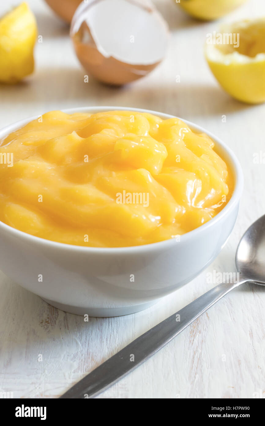 Homemade Lemon Curd Stock Photo - Alamy