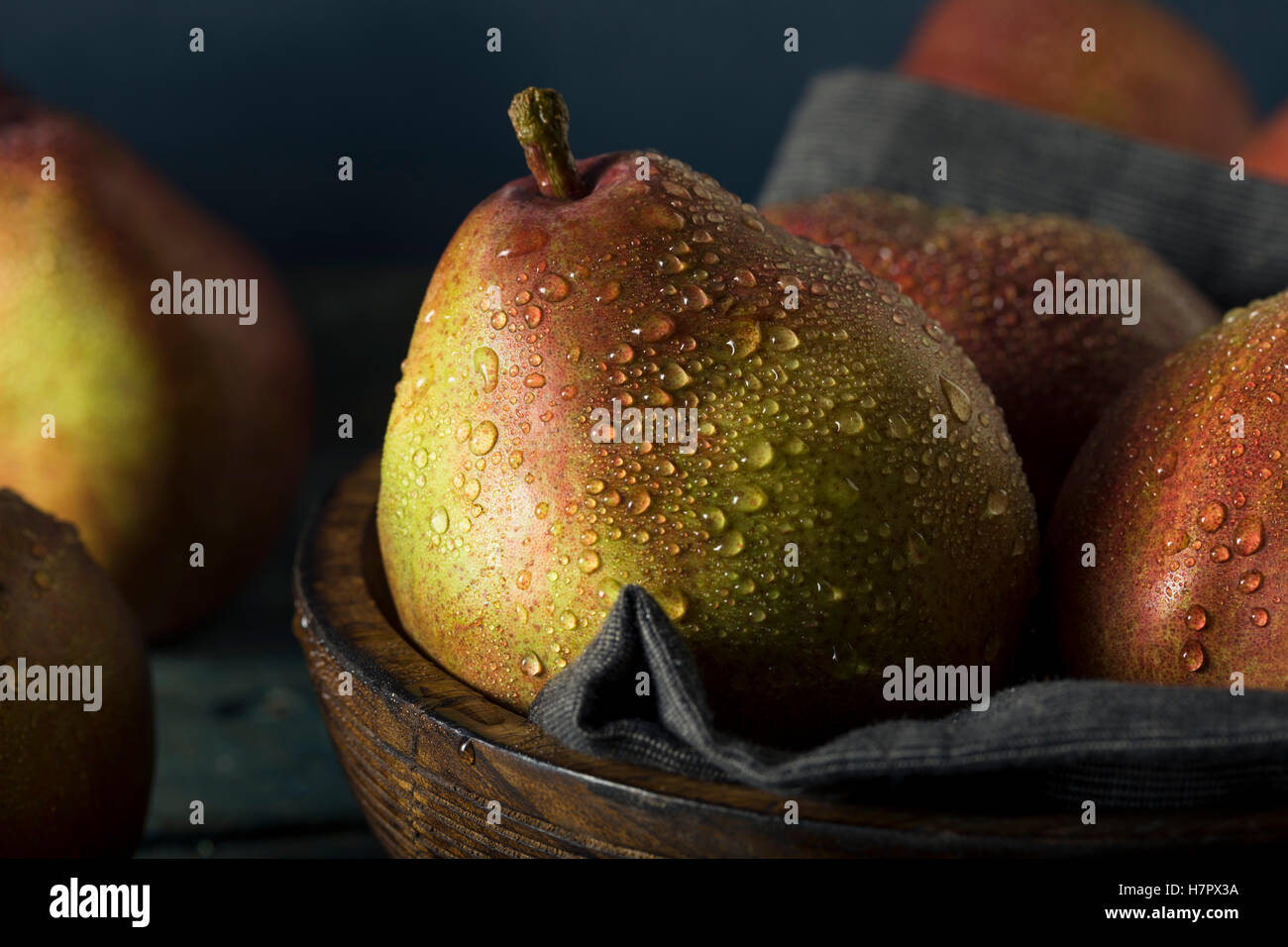 Raw Organic Red Anjou Pears Ready to Eat Stock Photo - Alamy