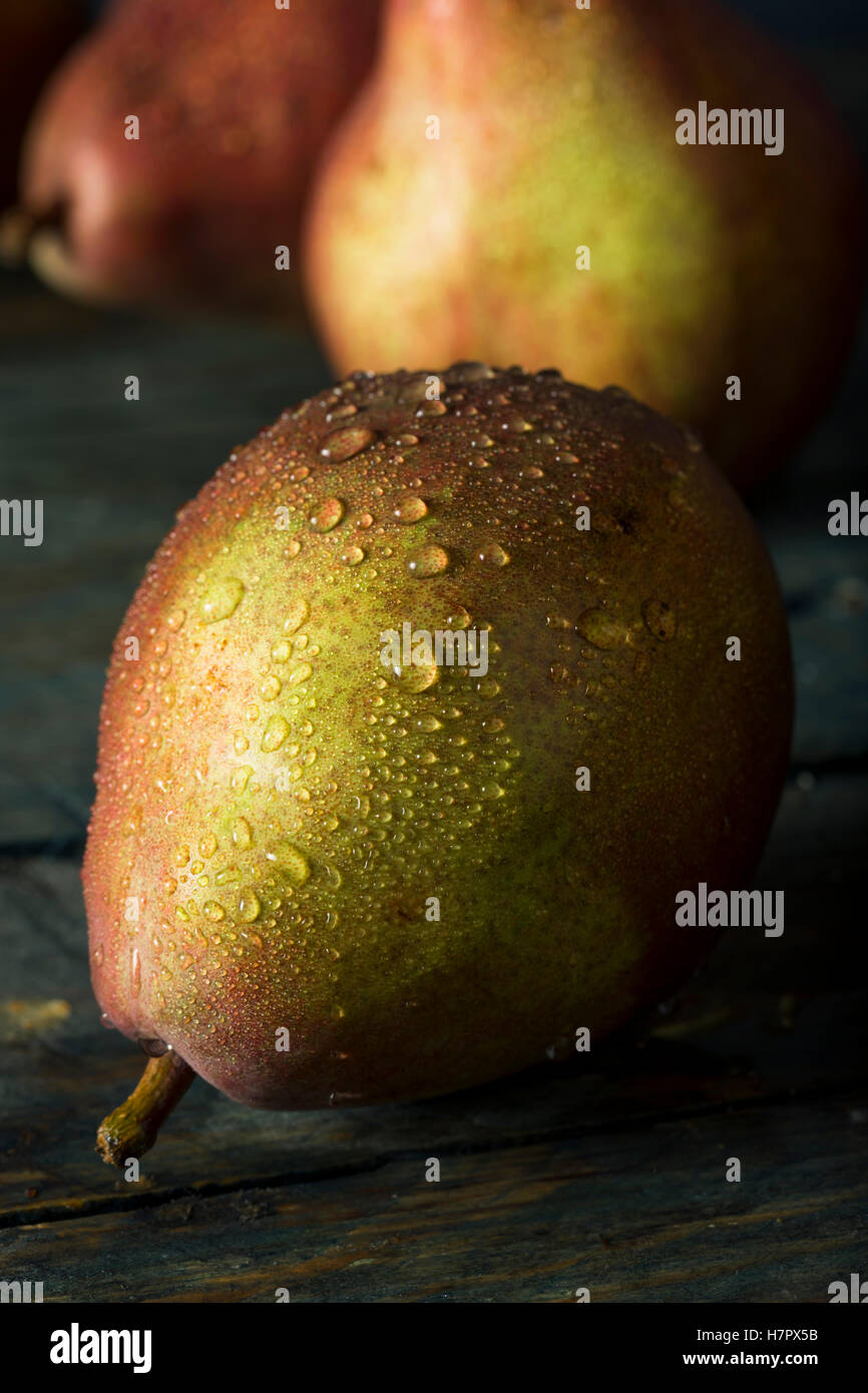 Raw Organic Red Anjou Pears Ready to Eat Stock Photo - Alamy