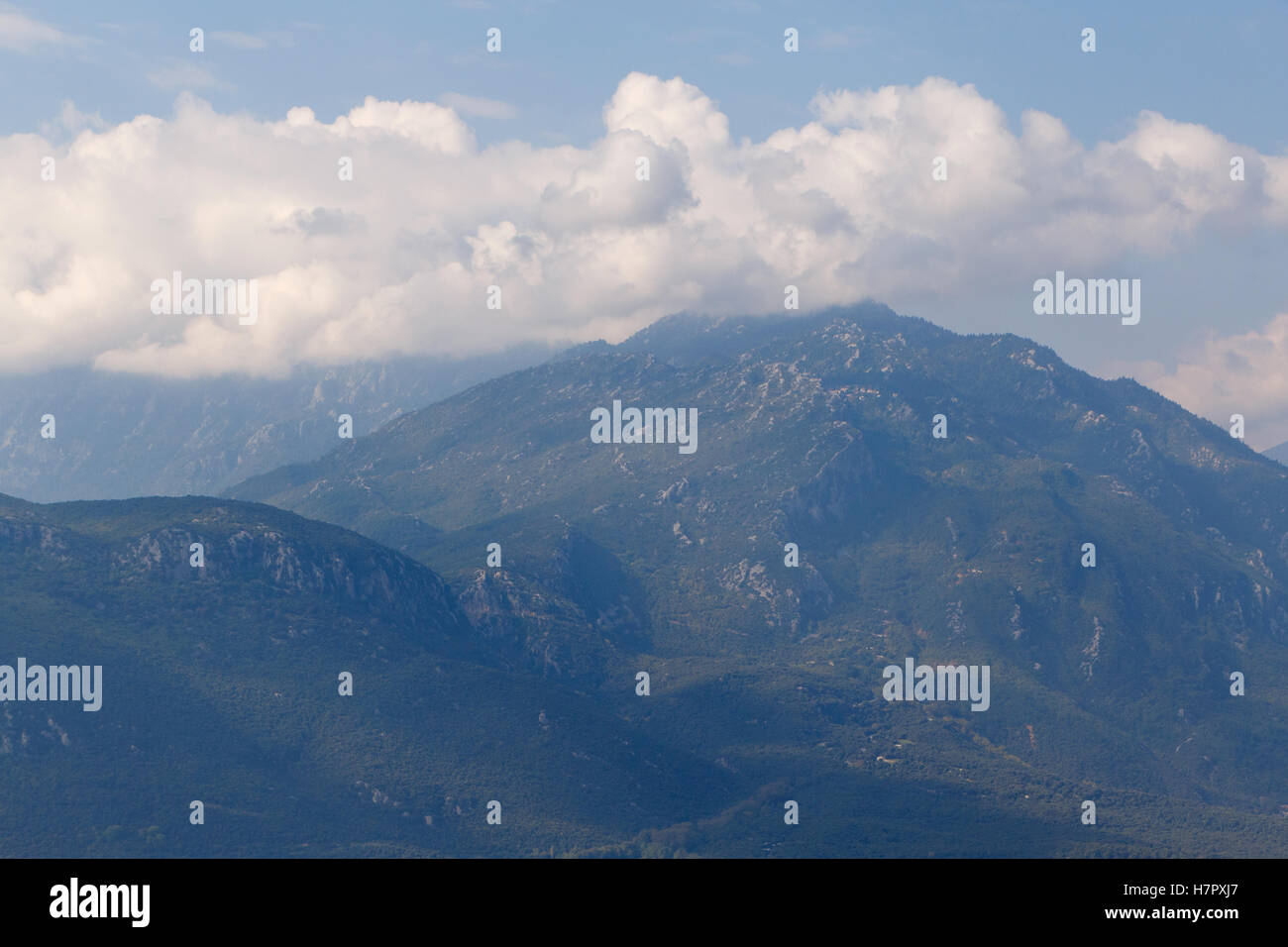 view on Pindos Mountains in Greece Stock Photo - Alamy