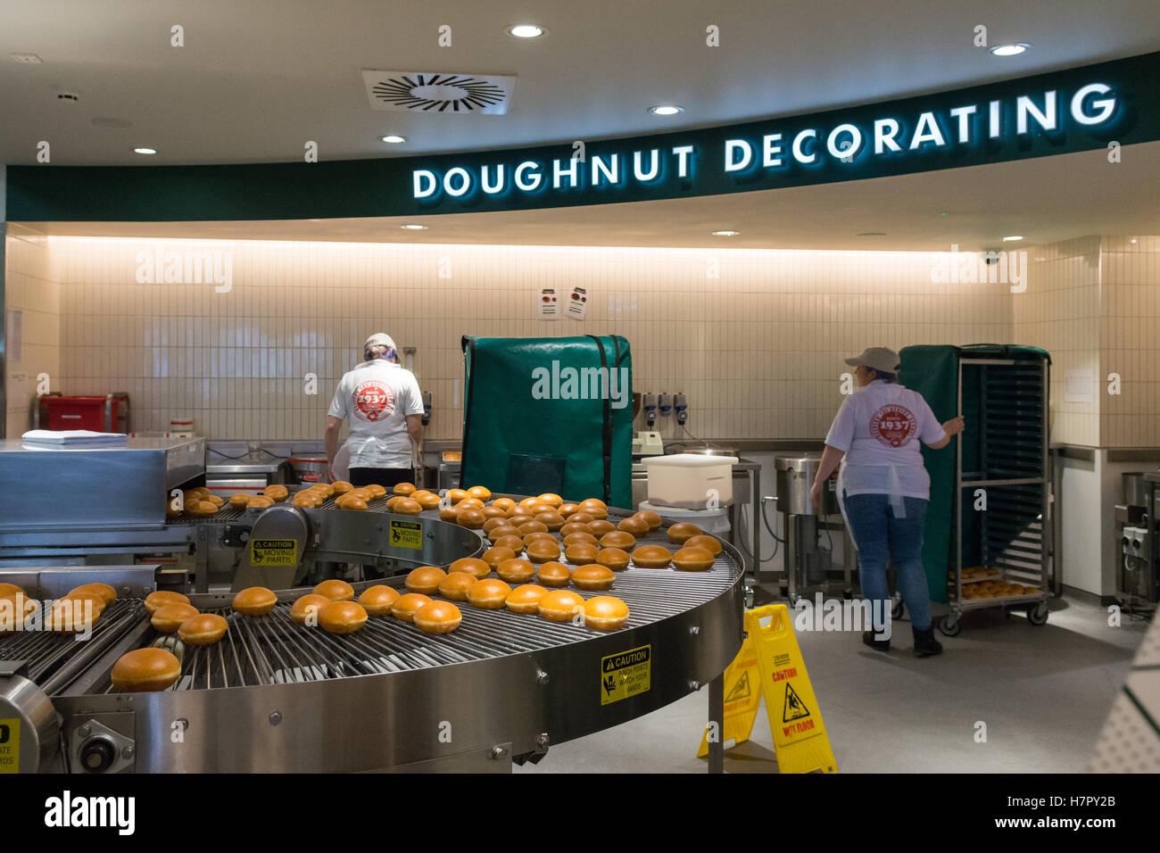 Krispy Kreme Doughnuts Doughnut theatre and Doughnut Decorating window ...