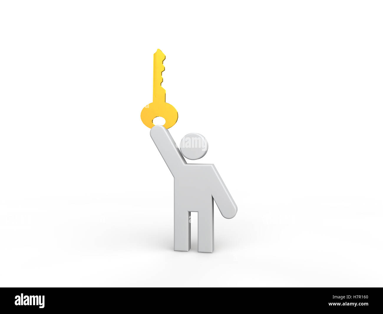 Illustration businessman holding key Cut Out Stock Images & Pictures ...