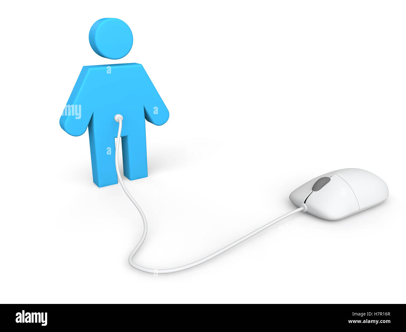 Human computer connected hi-res stock photography and images - Alamy