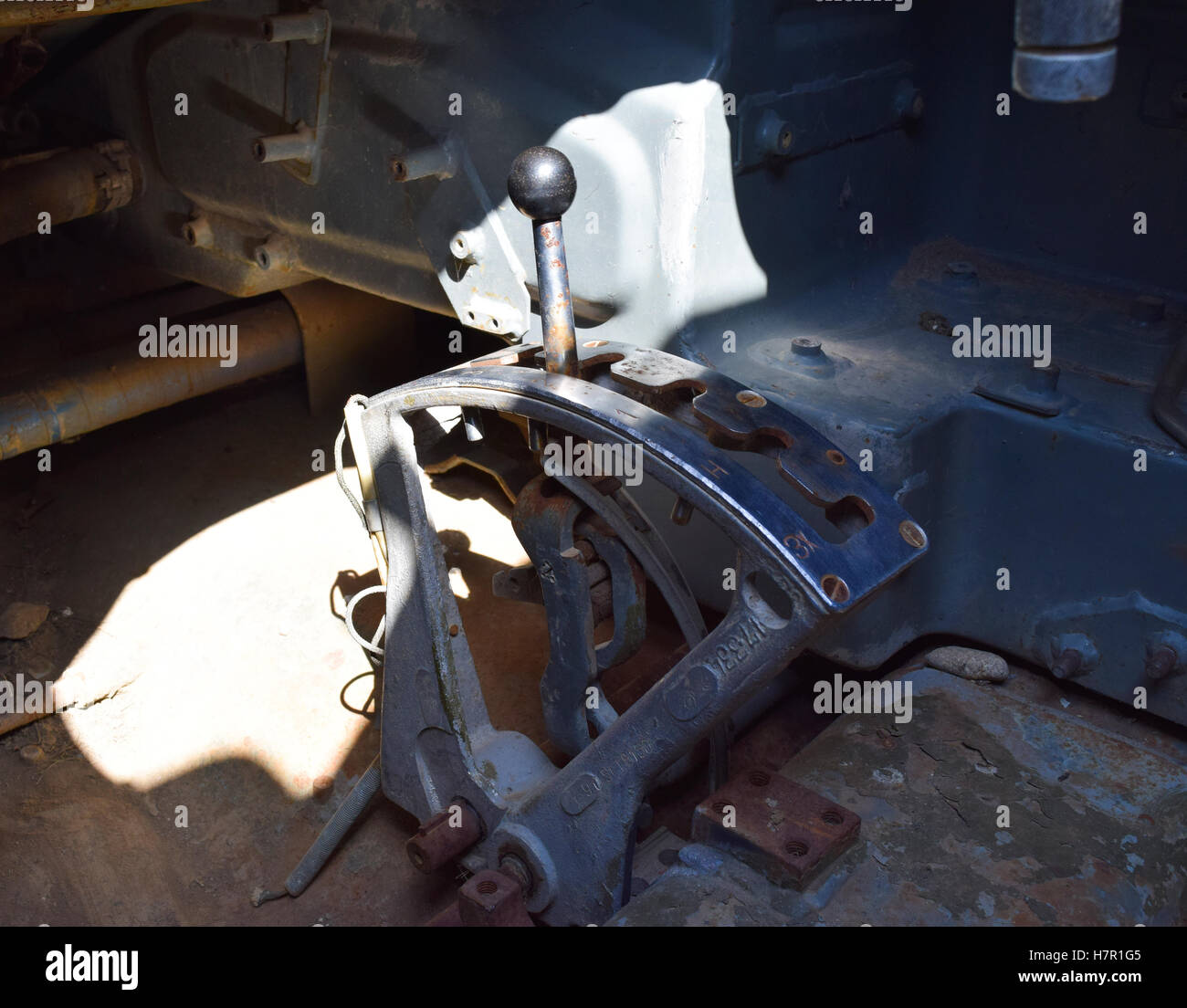 Gear Shift Knob in the tank. tank management, interior and do Stock ...