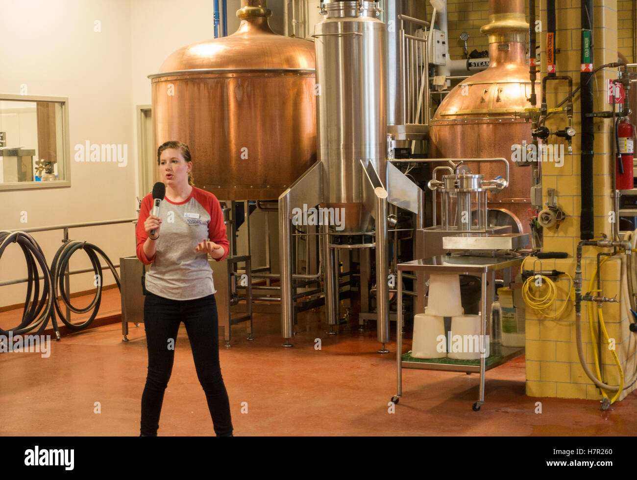 Samuel Adams beer tour Stock Photo - Alamy