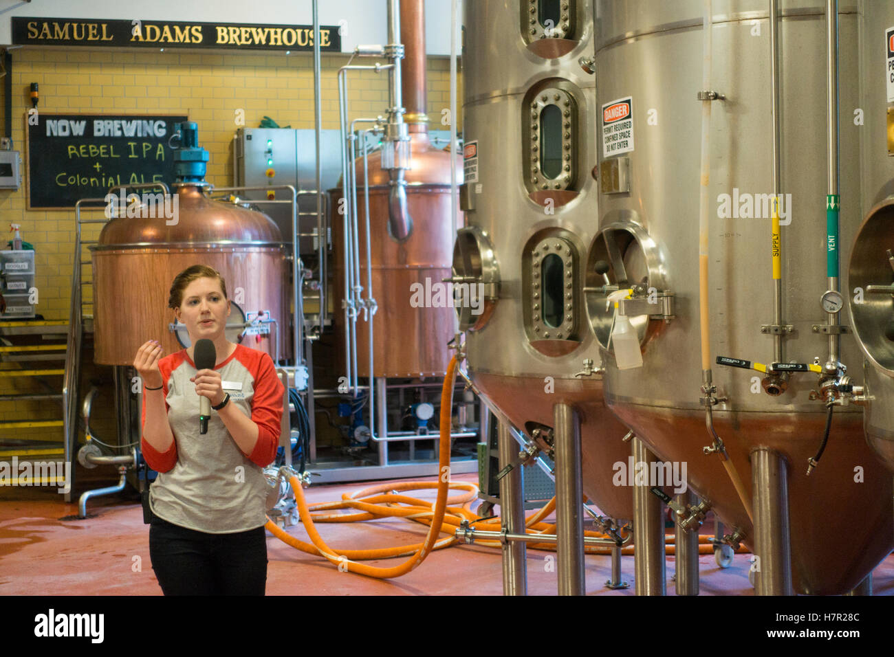 Samuel Adams beer tour Stock Photo - Alamy