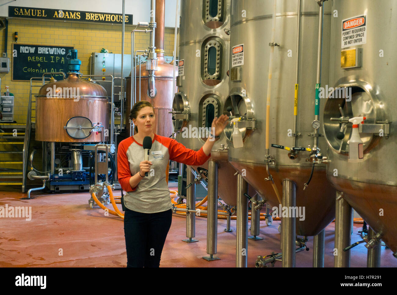 Samuel Adams beer tour Stock Photo - Alamy