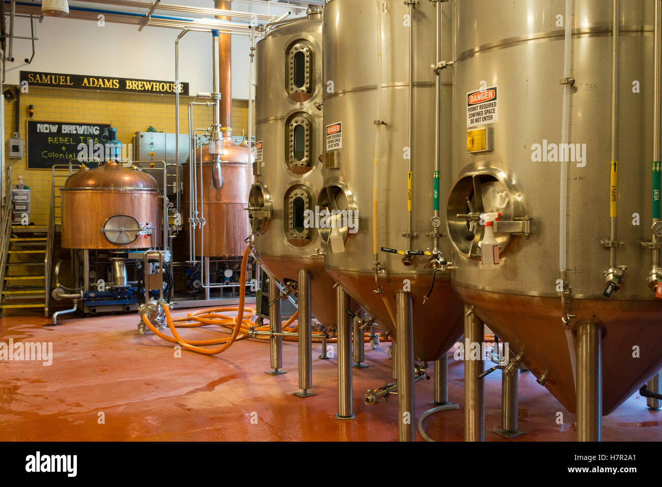 Samuel Adams beer tour Stock Photo - Alamy