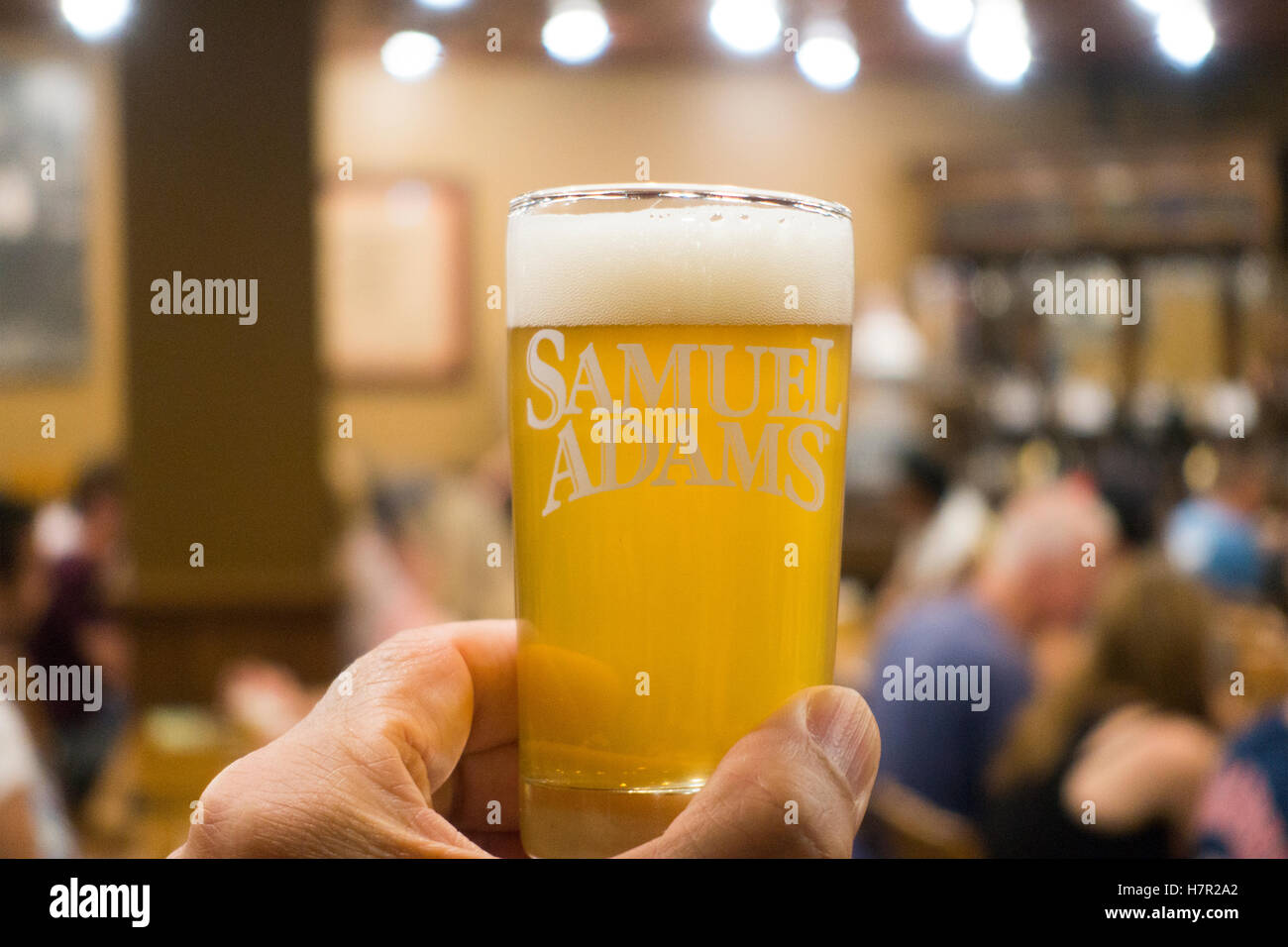 Samuel Adams beer tour Stock Photo - Alamy