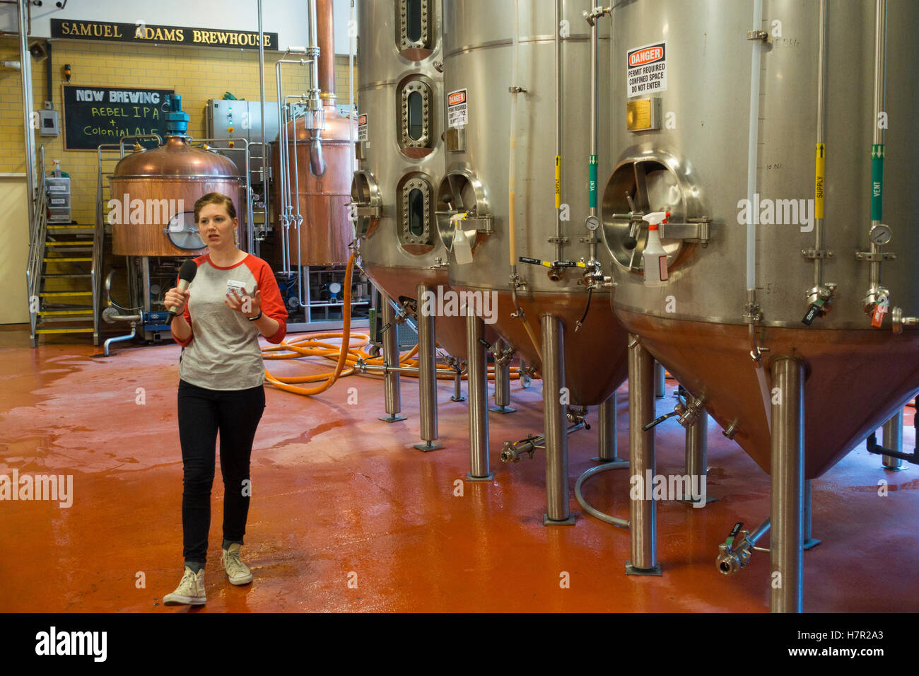 Samuel Adams beer tour Stock Photo - Alamy