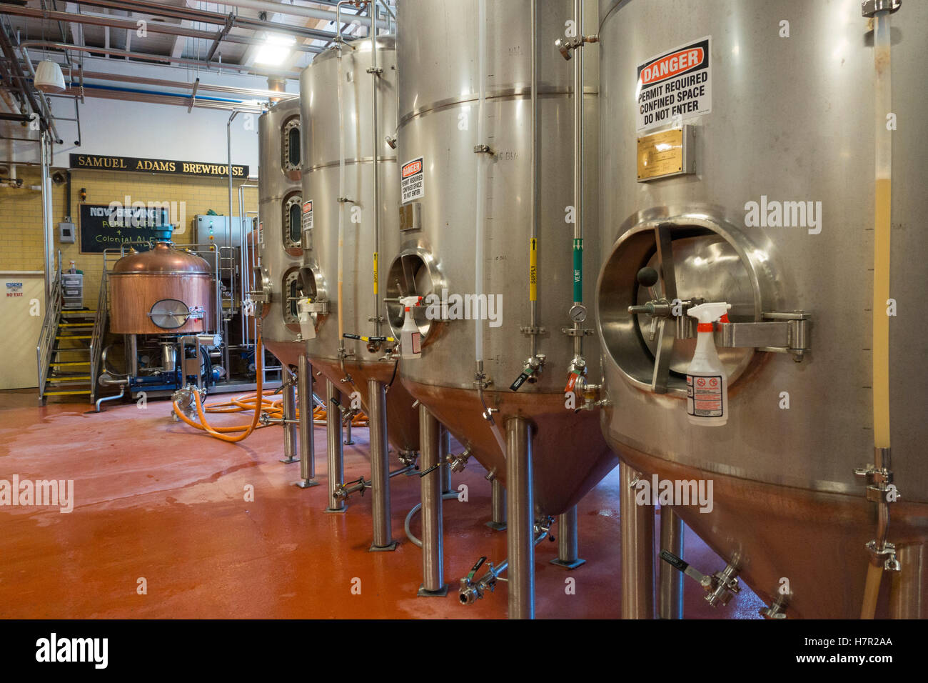 Samuel Adams beer tour Stock Photo - Alamy