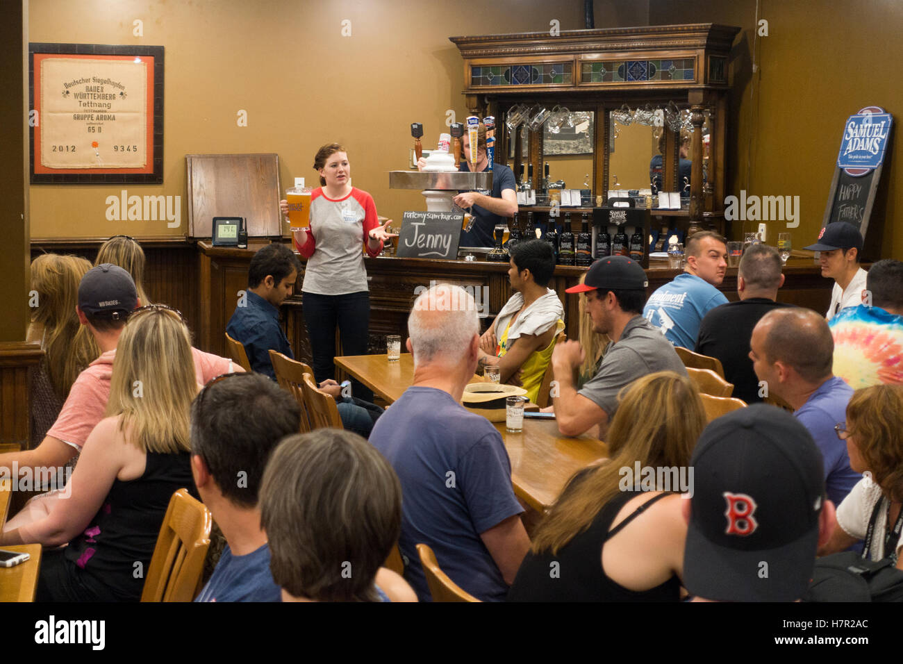 Samuel Adams beer tour Stock Photo - Alamy