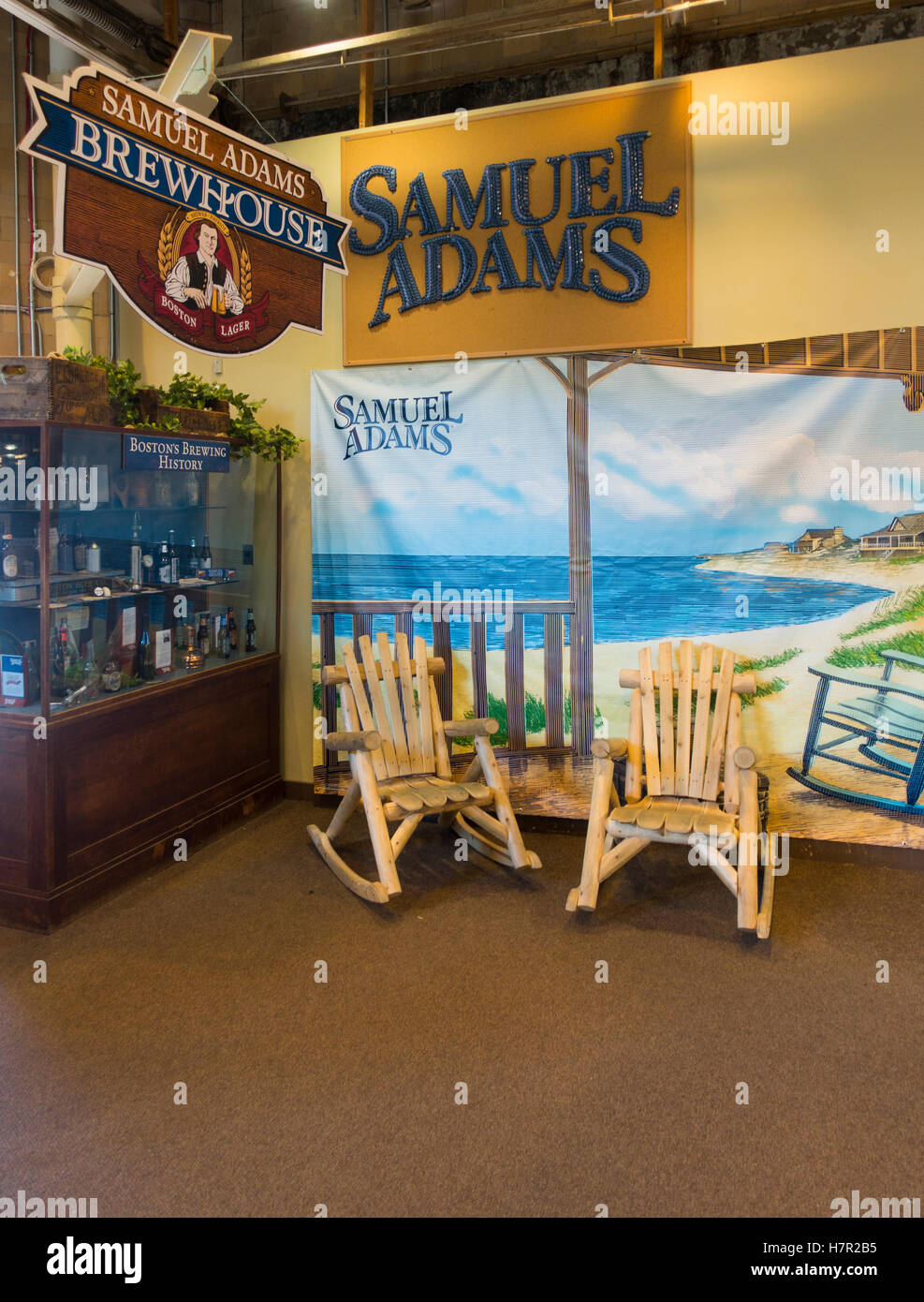 Samuel Adams beer tour Sam brewery craft store Stock Photo - Alamy