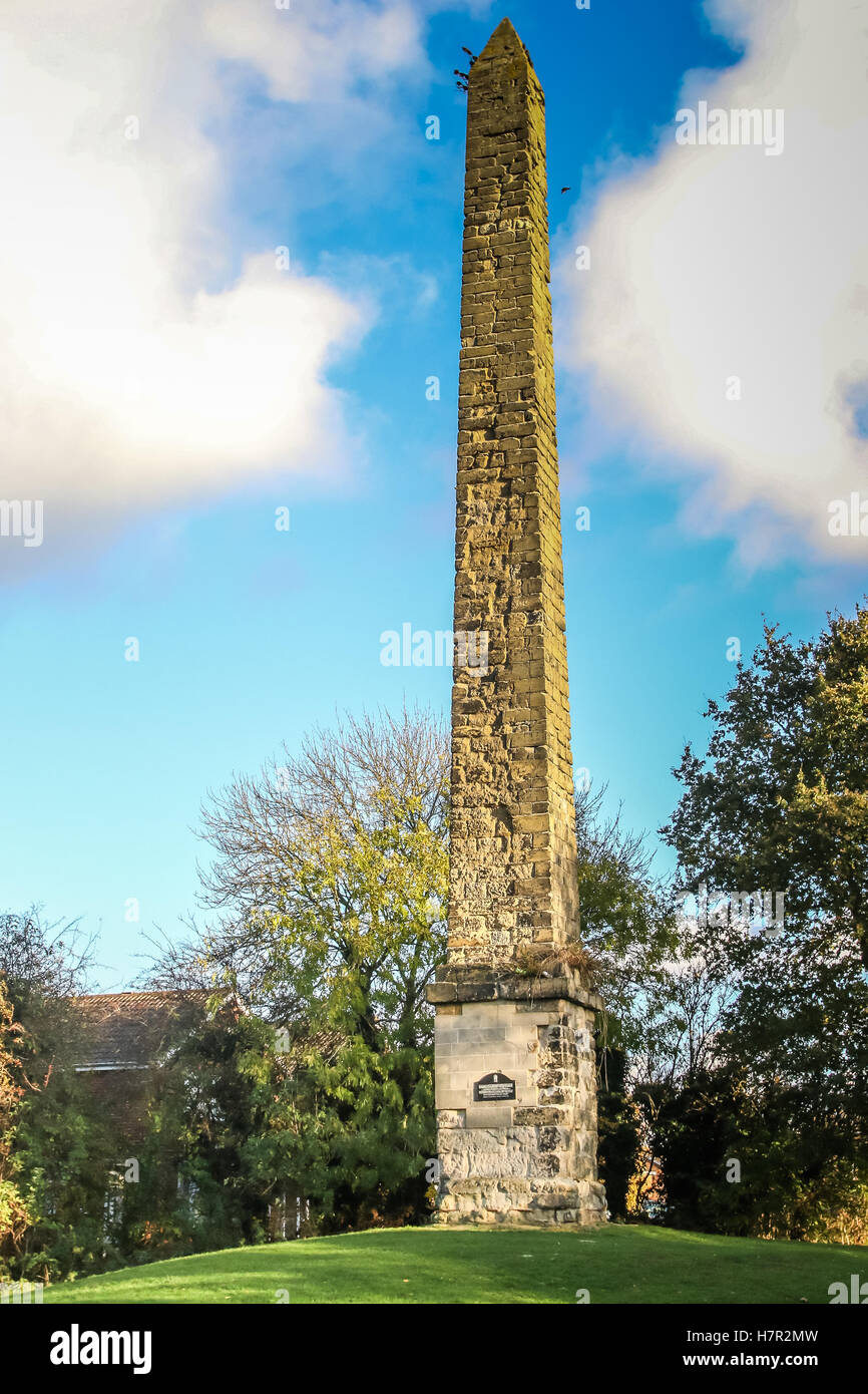The Obelisk monument in Northampton, The structure was erected in 1764 ...
