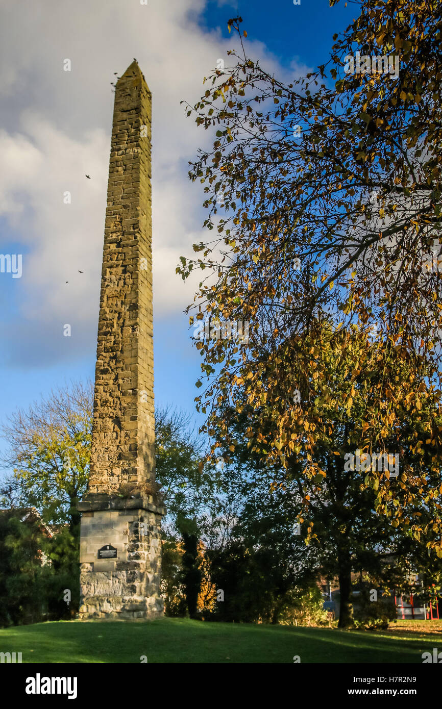 The Obelisk monument in Northampton, The structure was erected in 1764 ...