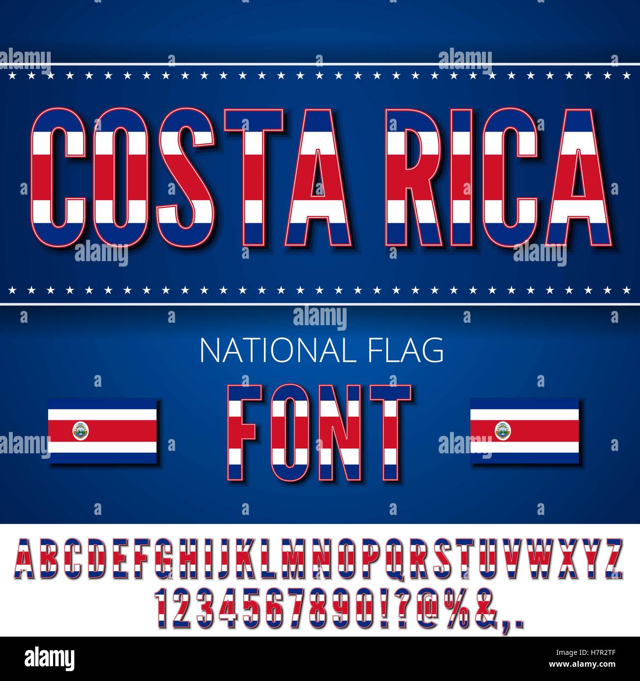 National Flag Font Stock Vector Image & Art - Alamy