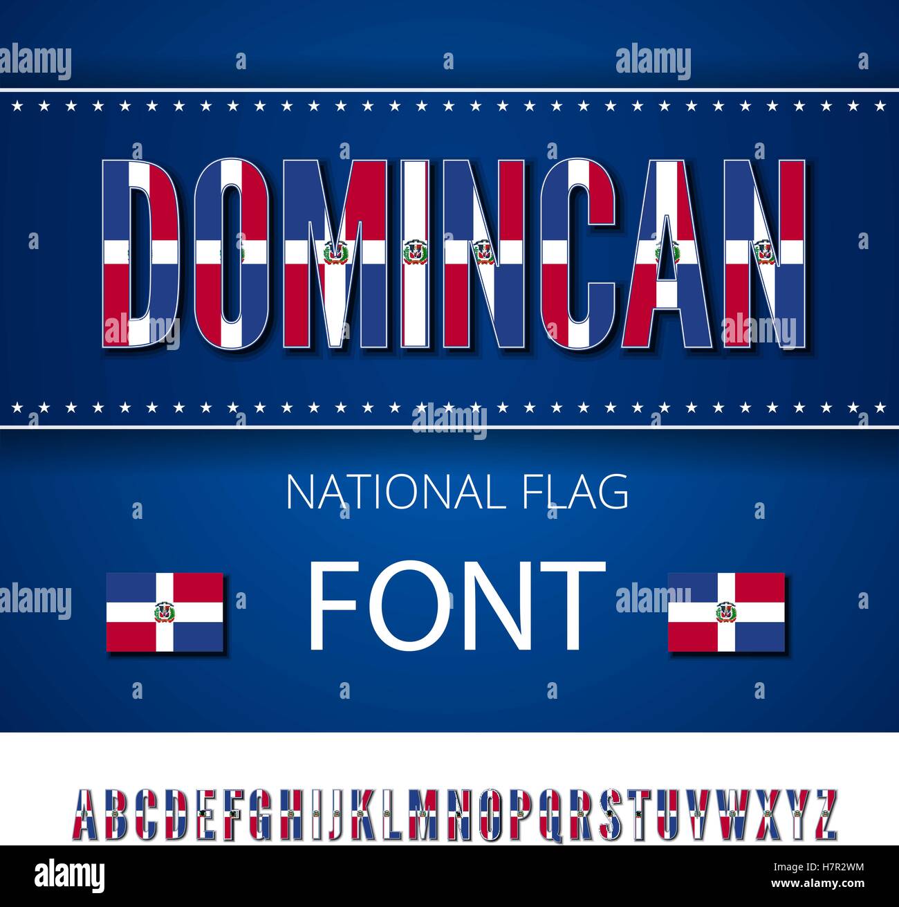 National Flag Font Stock Vector Image & Art - Alamy