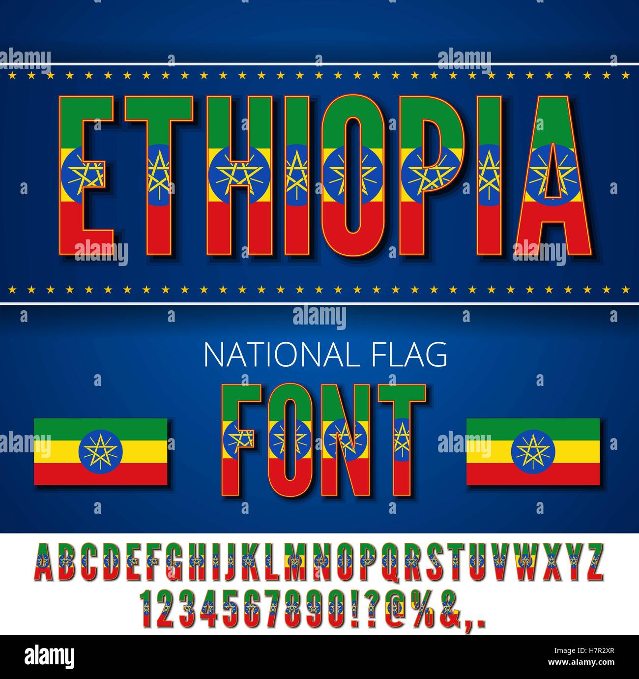 National Flag Font Stock Vector Image & Art - Alamy