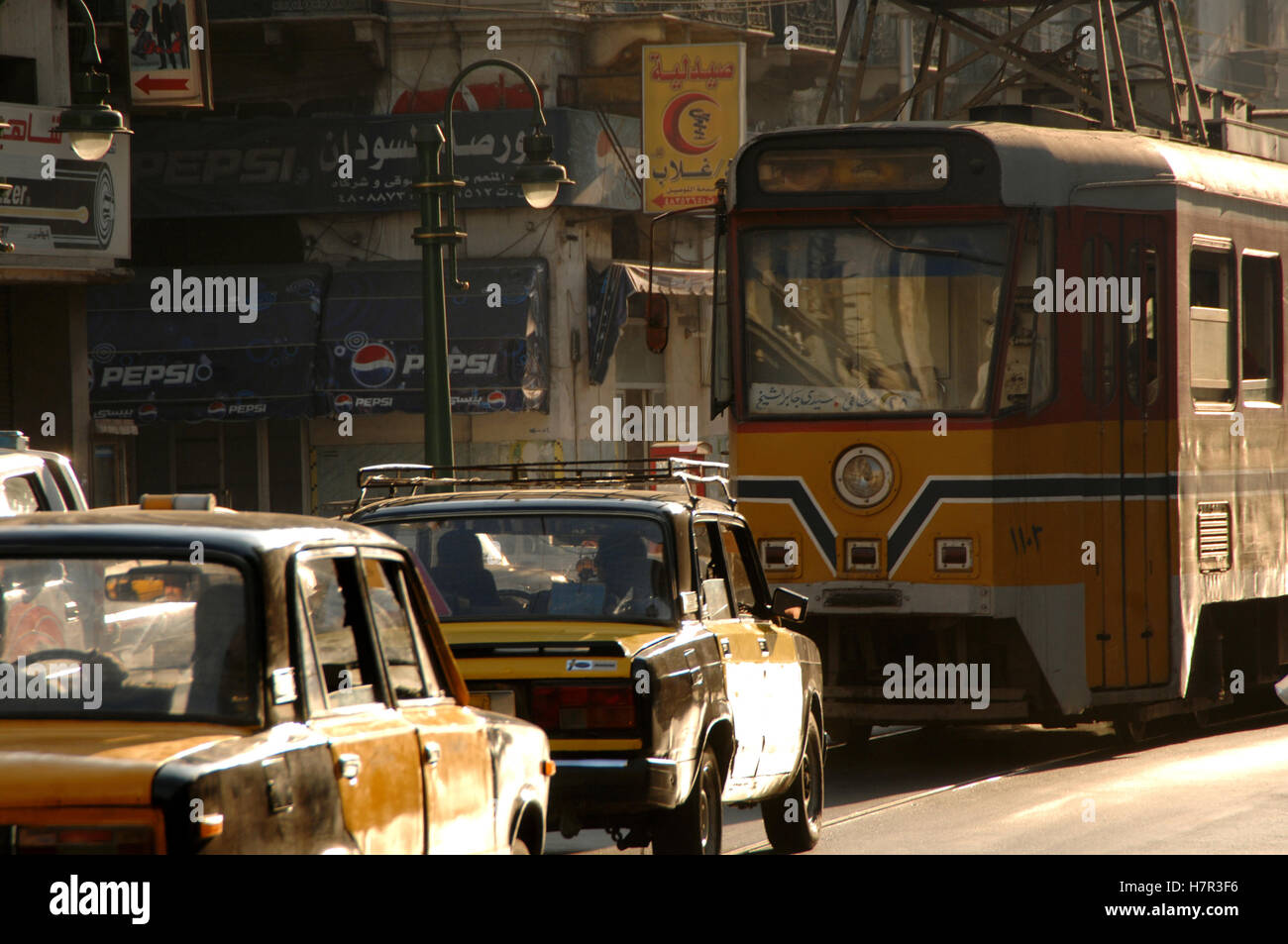 Alexandria tram egypt hi-res stock photography and images - Alamy