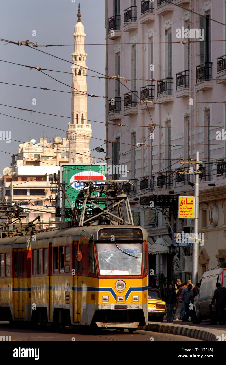 Tram Travel Alexandria Egypt Stock Photo - Alamy