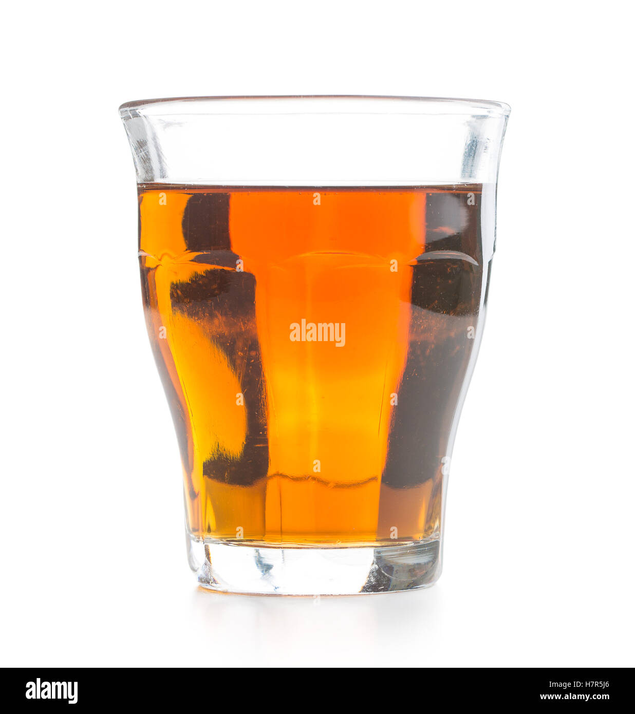 Tea in glass cup isolated on white background Stock Photo - Alamy