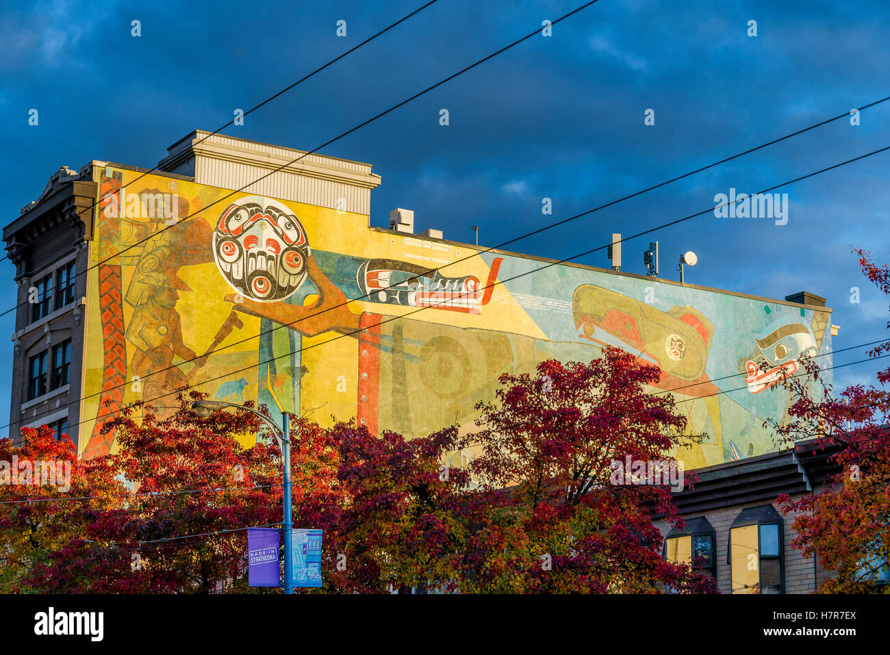 Dtes first nations mural dtes first nations mural hi-res stock ...