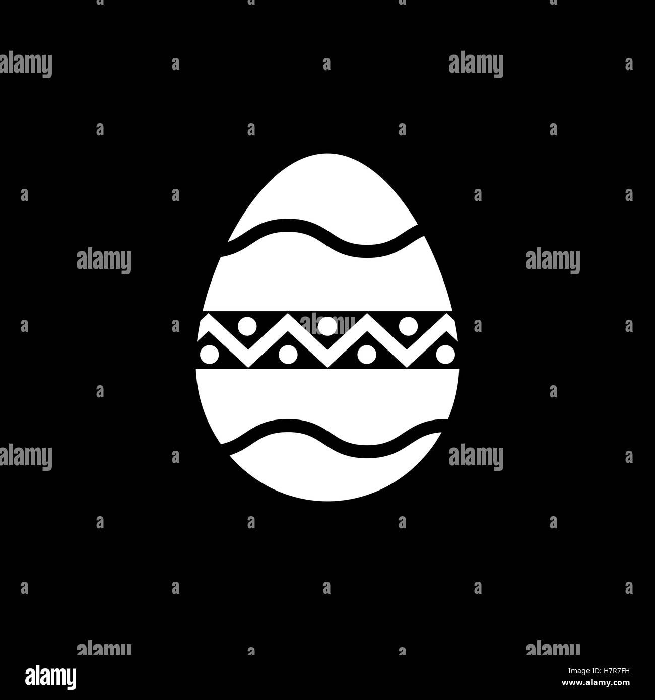 The egg icon. Easter, egg symbol. UI. Web. Logo. Sign. Flat design. App ...