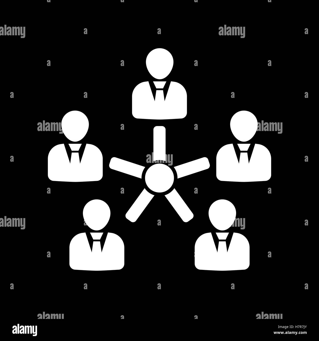 The management and teamwork icon. Team and group, teamwork, people ...