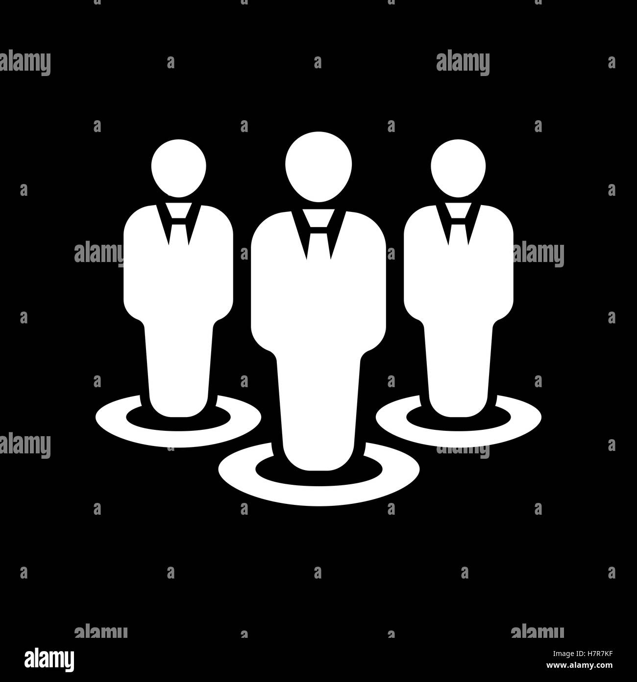 The management and teamwork icon. Team and group, teamwork, people ...