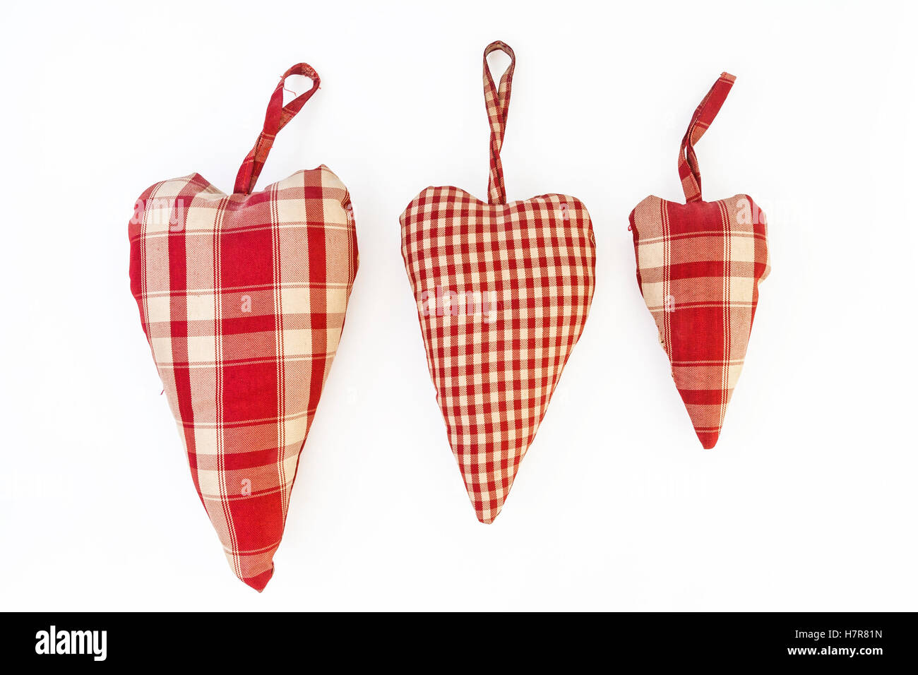 textiles heart in the style shabby isolated Stock Photo - Alamy