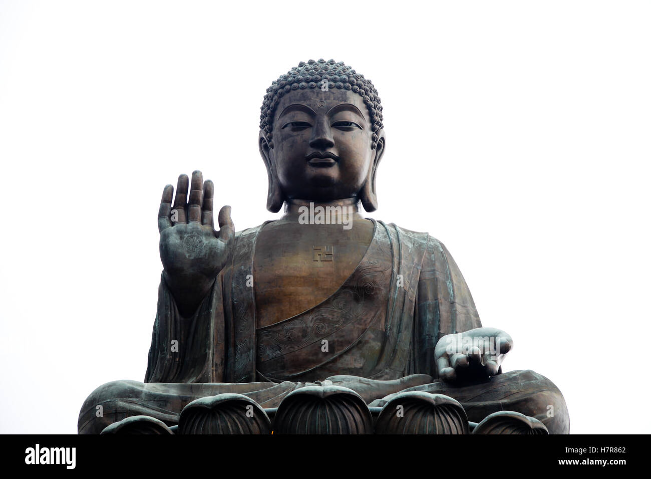 Big Buddha statue, Po Lin Monastery, Lantau Island, Hong Kong, China ...