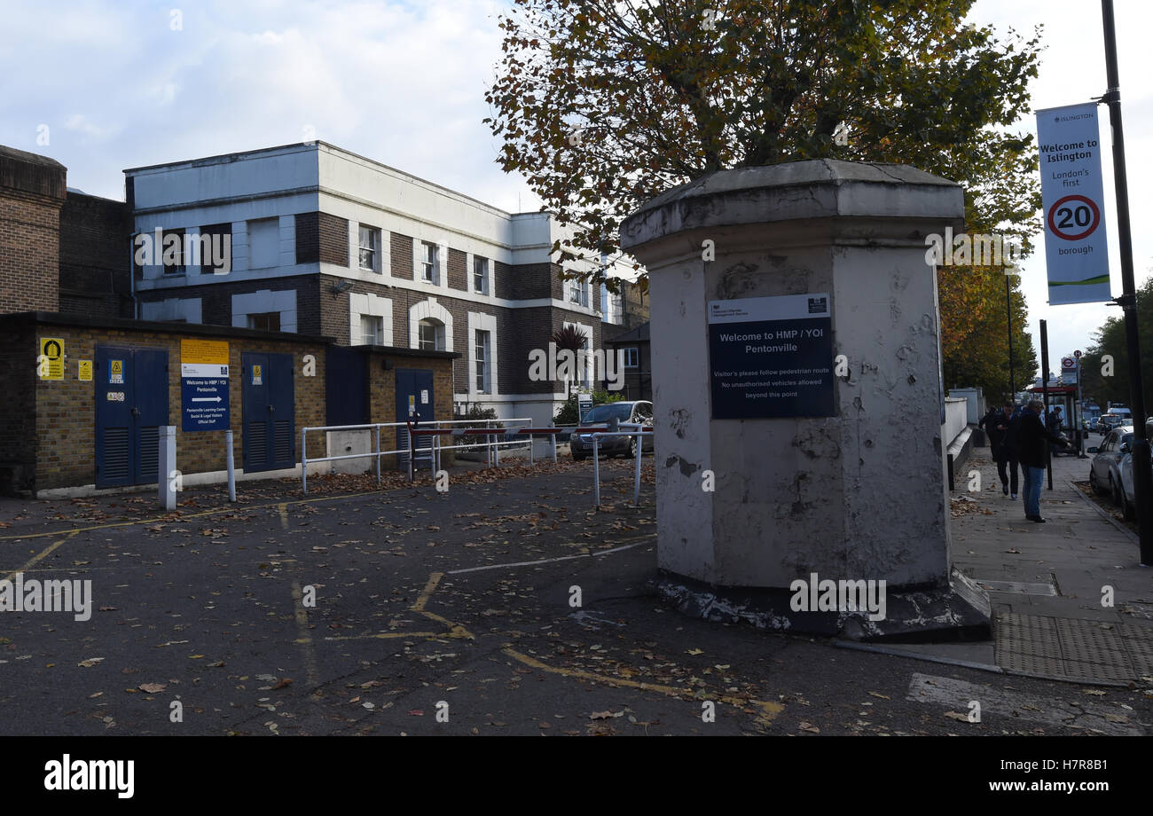 A general view of Pentonville Prison, north London, where two inmates ...