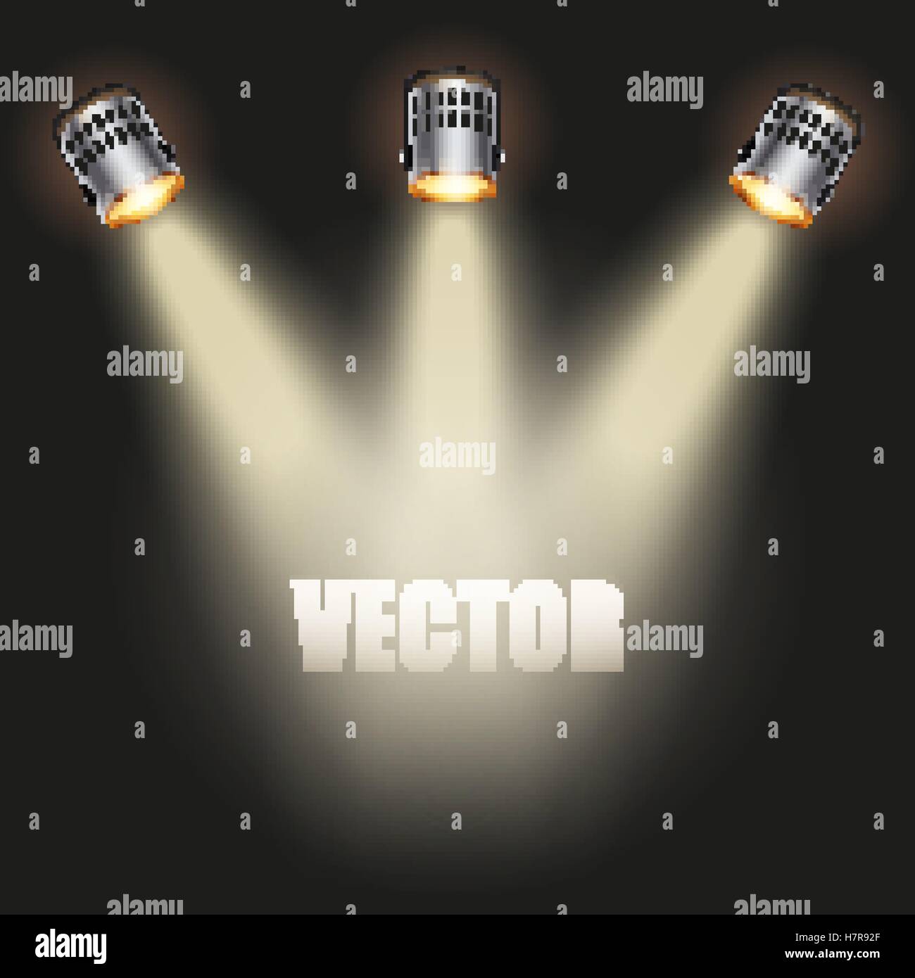 Backdrop with spotlights. Editable Background Vector illustration ...