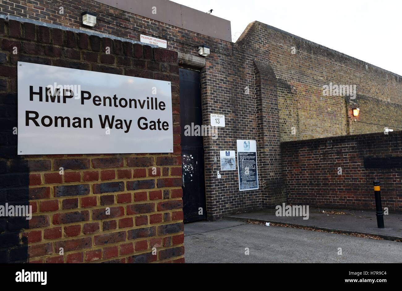 A general view of Pentonville Prison, north London, where two inmates ...