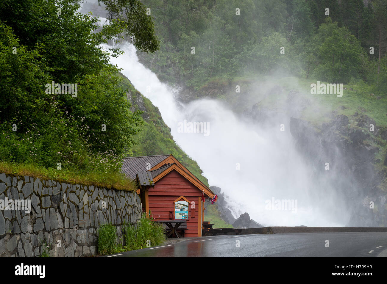 Scenic waterfall road in north hi-res stock photography and images - Alamy
