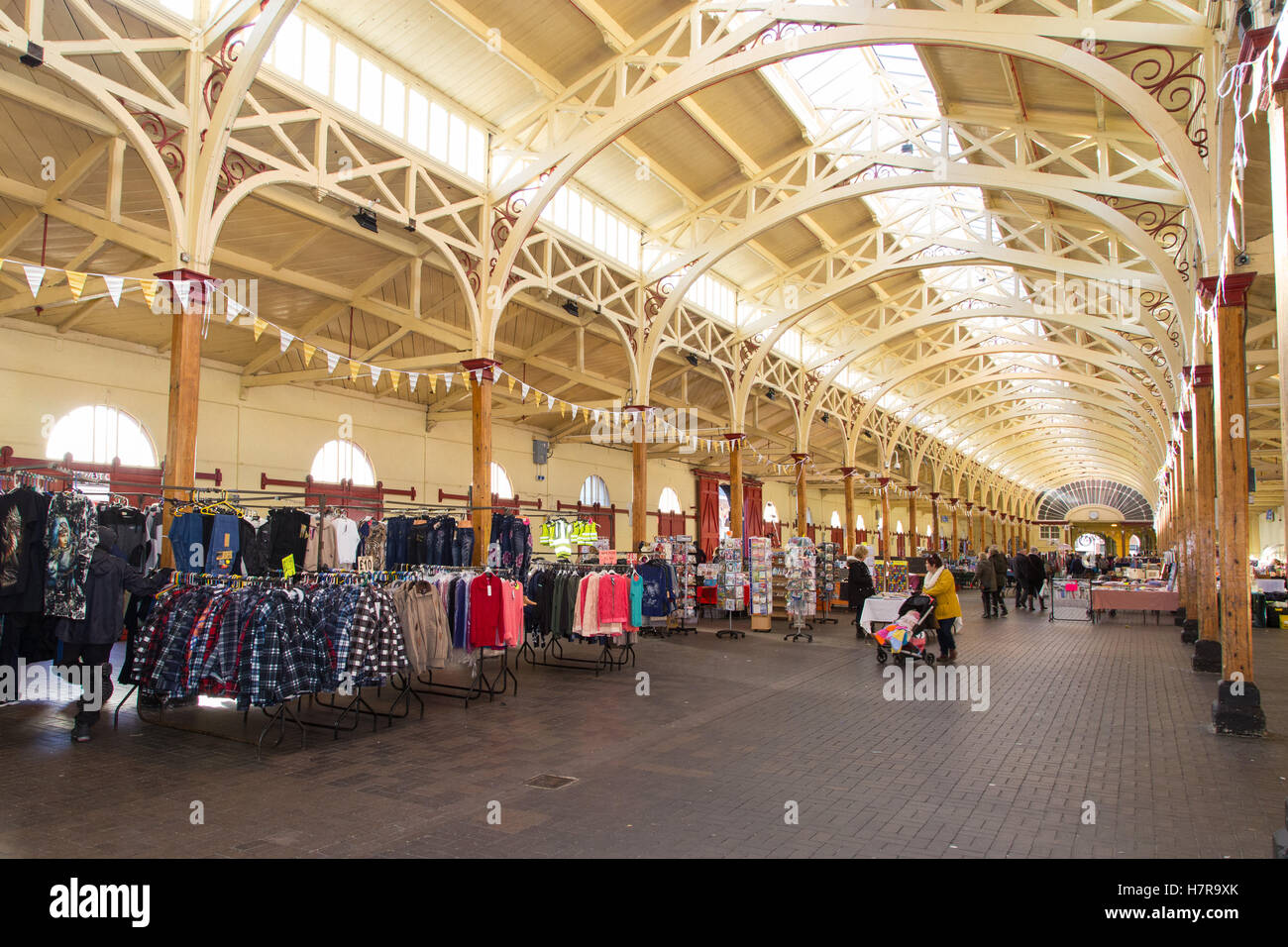 Interior of Barnstaple Pannier Market Stock Photo - Alamy