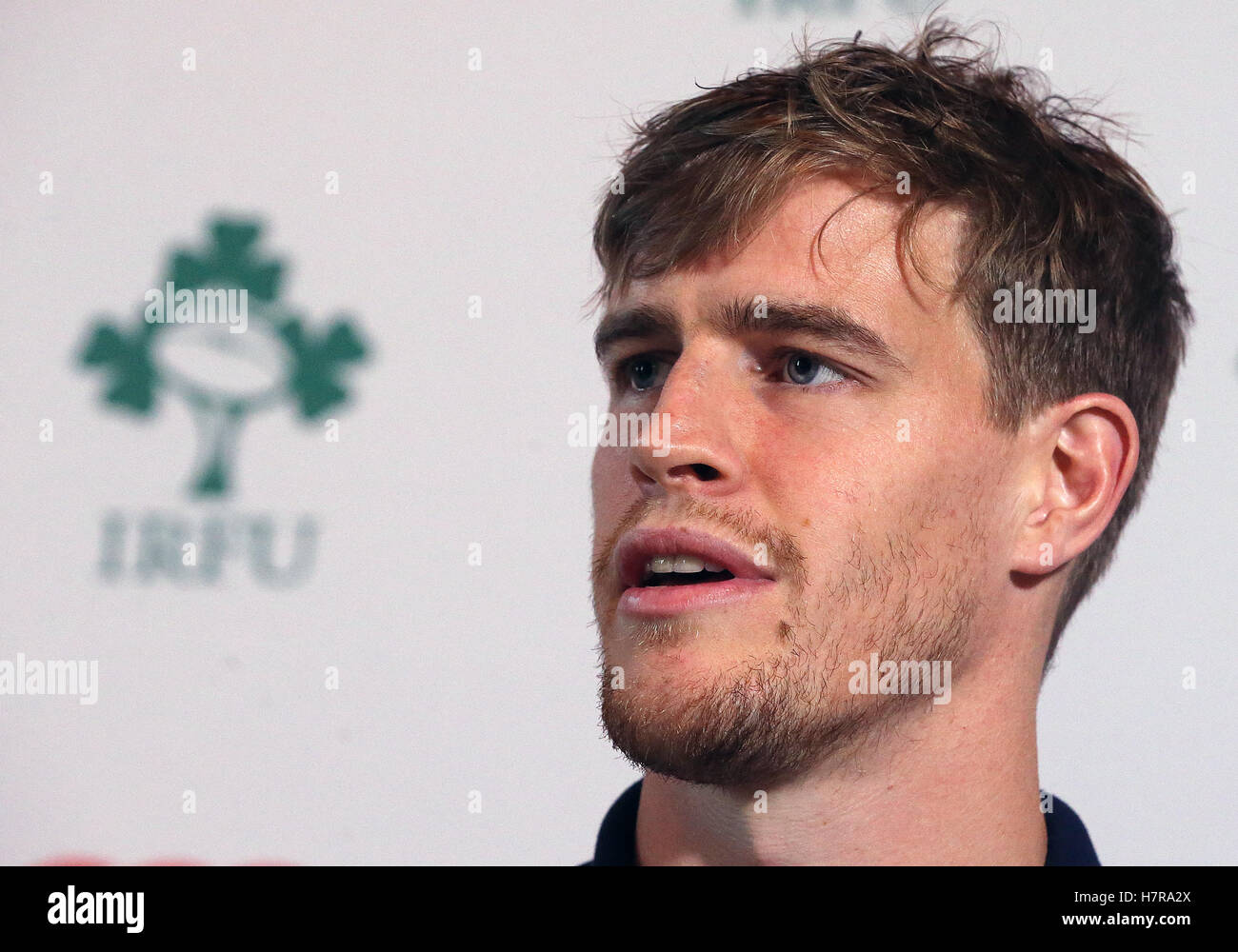 Ireland's Andrew Trimble during the press conference at Carton House ...
