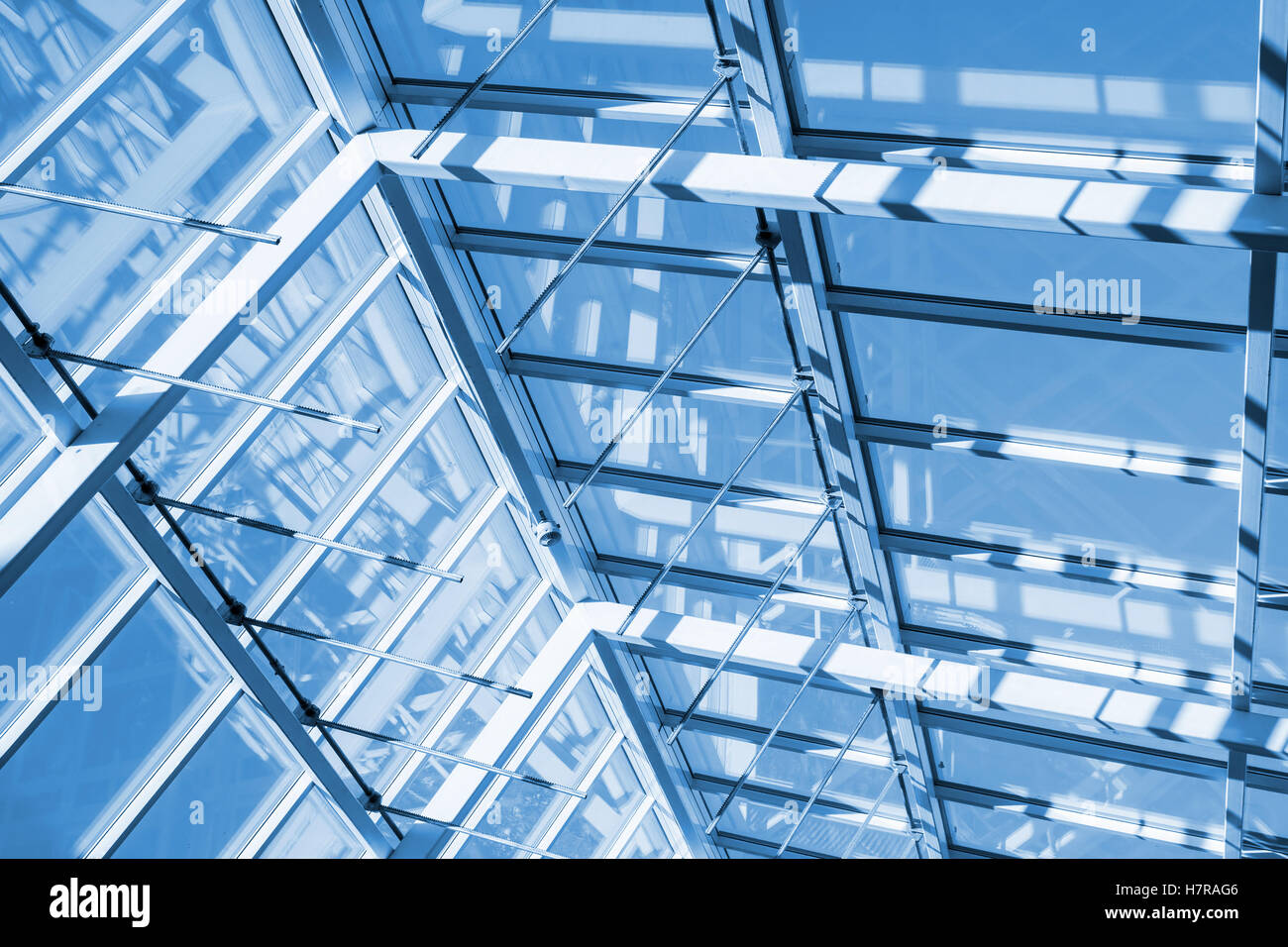 Abstract contemporary high-tech architecture background, internal ...