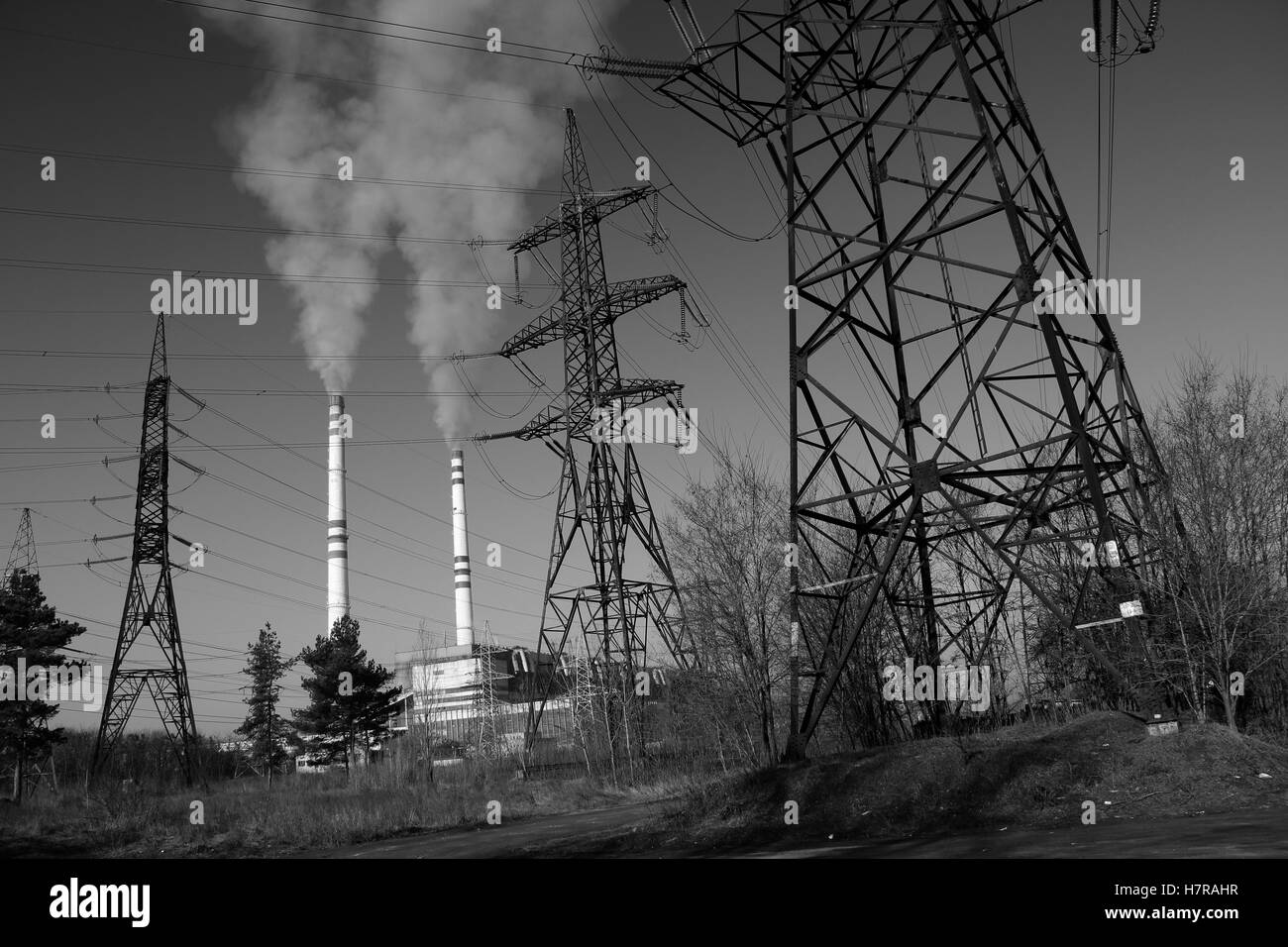 Electric power station Stock Photo - Alamy