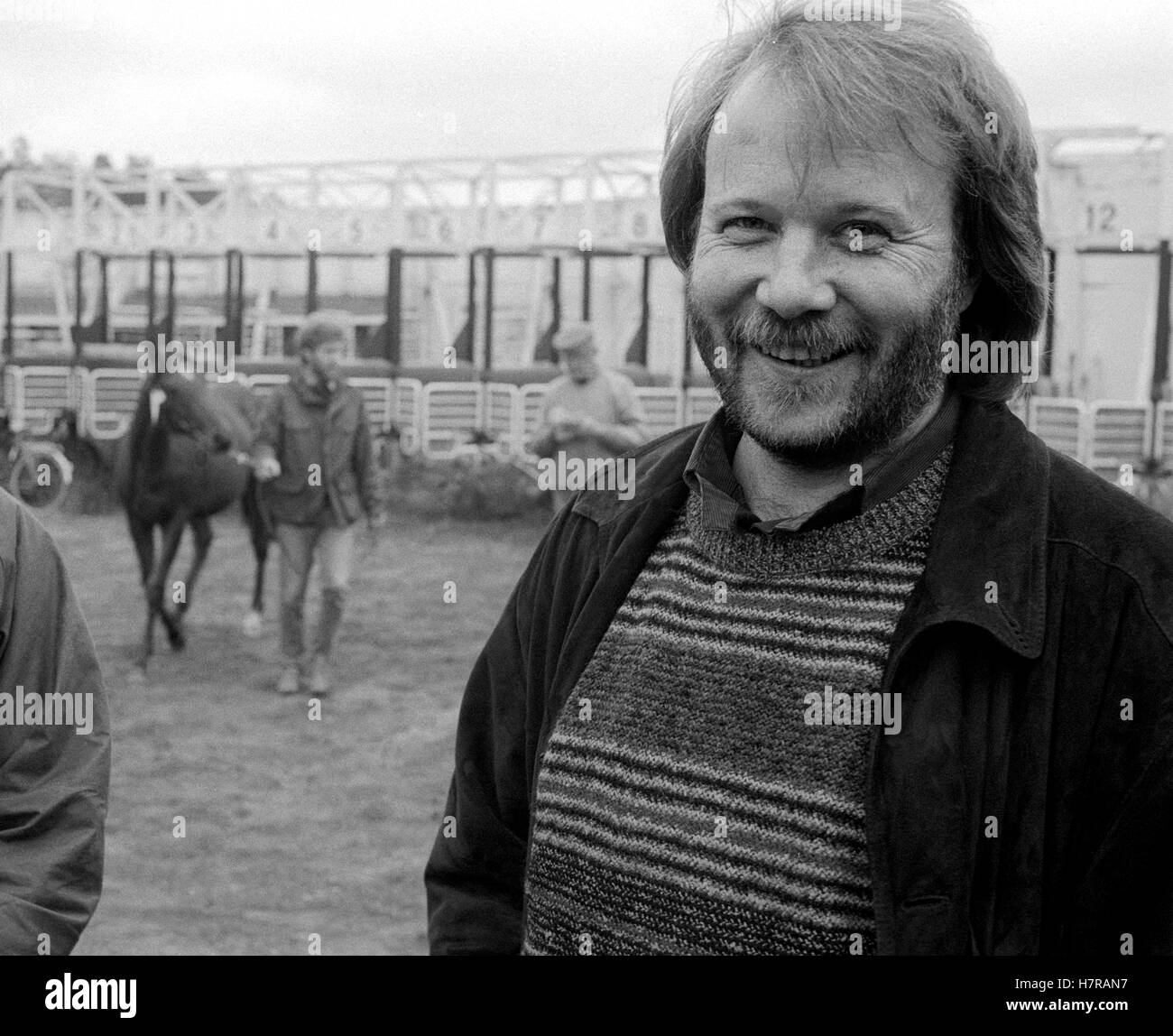 BENNY ANDERSSON ABBA member and composer at a auction of horses at Täby ...
