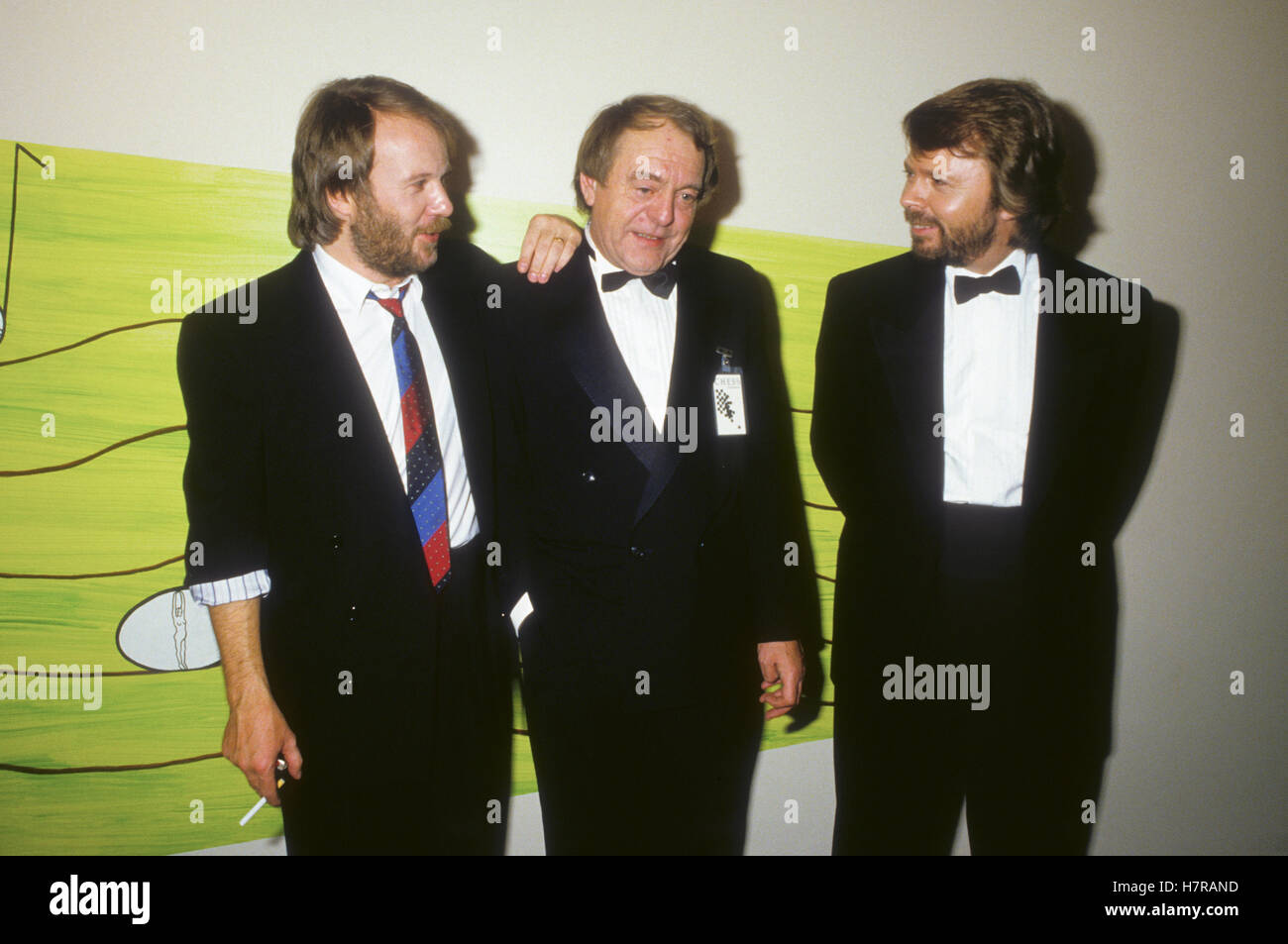 BENNY ANDERSSON with Stikkan Andersson and Björn Ulvaeus Abba members ...