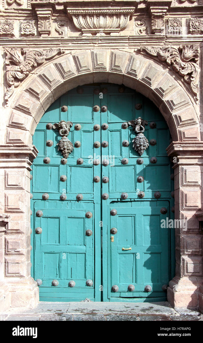 Historic buildings in UNESCO World Heritage Site, Cusco, Peru Stock ...