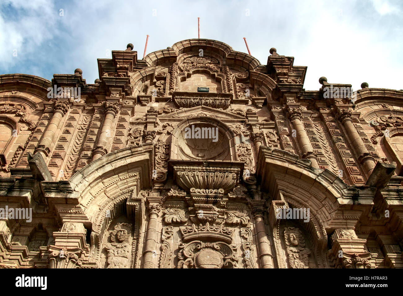 Historic buildings in UNESCO World Heritage Site, Cusco, Peru Stock ...
