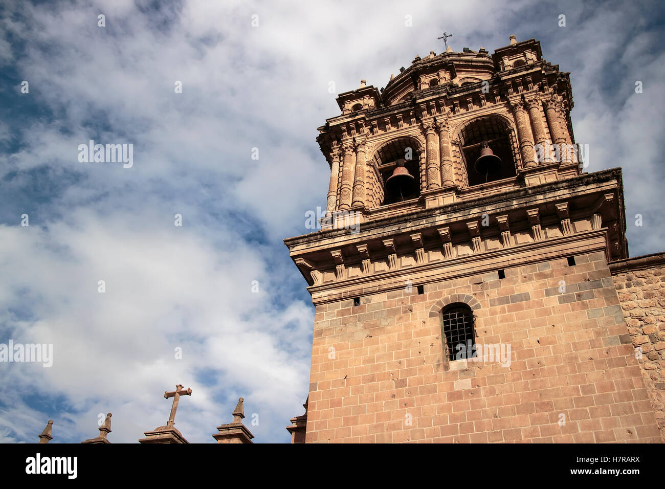 Historic buildings in UNESCO World Heritage Site, Cusco, Peru Stock ...